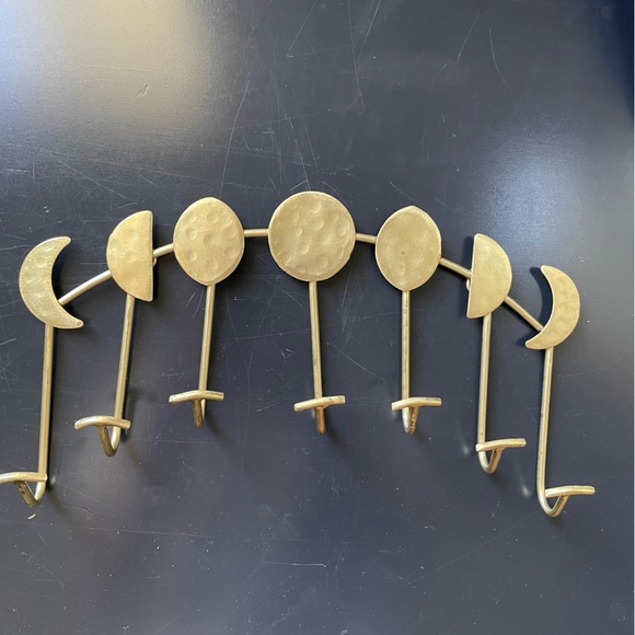 Storage & Organization | Gold Moon Wall Hanger For Necklaces Hats Keys ...